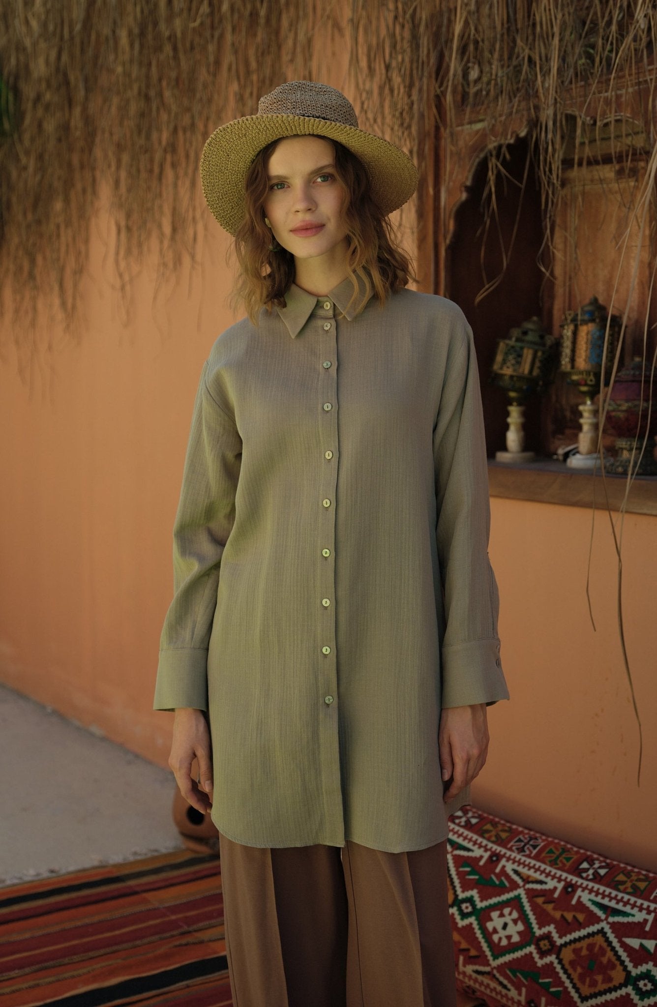 Basic Vizon Müslin Gömlek – Fatma Atasoy